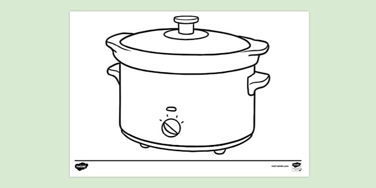 Slow Cooker Colouring | Colouring Sheets (teacher made)