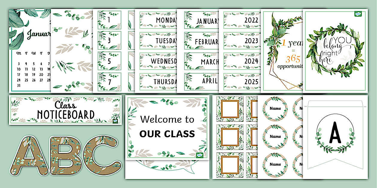 Botanical Theme | Display Resource | Twinkl USA - Twinkl