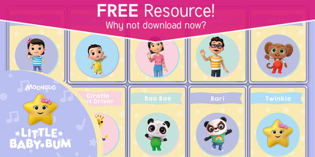 FREE Little Baby Bum: Friends Flash Cards (teacher made)