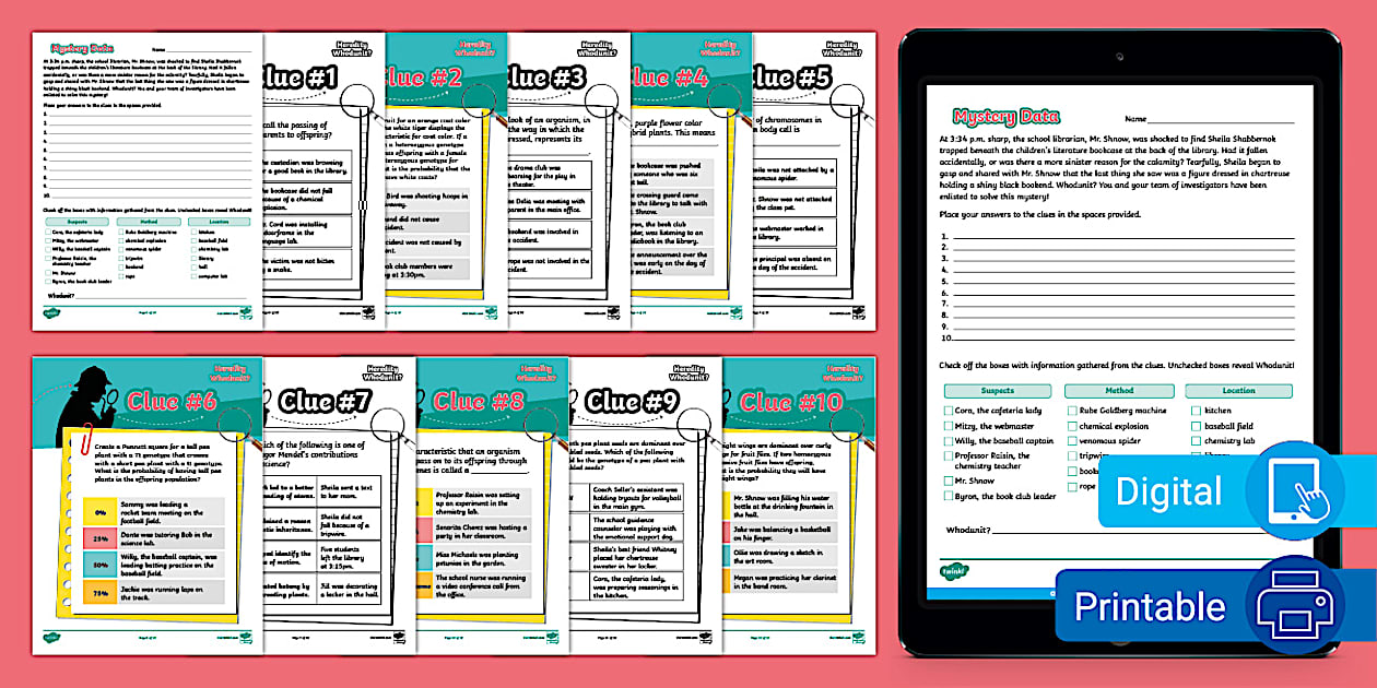 Library Murder Mystery | Teaching Resource | Twinkl USA