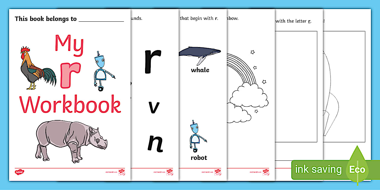 My Letter 'r' Workbook (K1) (Teacher-Made) - Twinkl