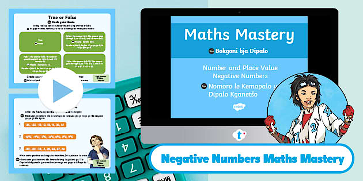 Grade 7 Maths Number & Place Value Negative Numbers Sepedi