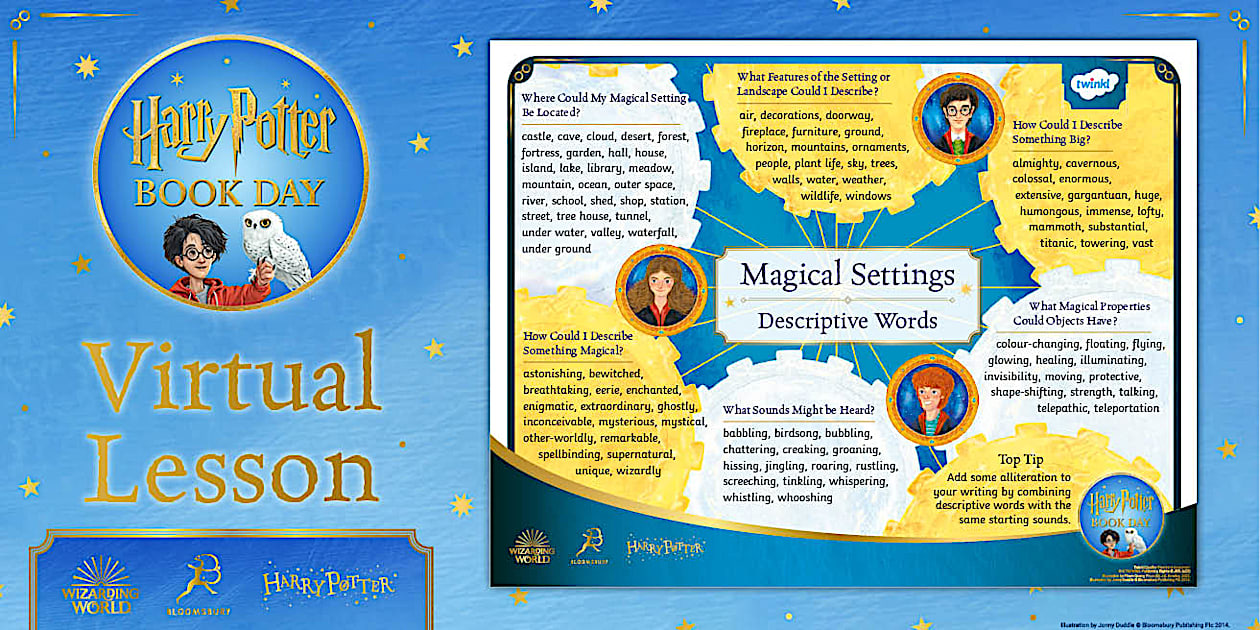 FREE! - Magical Descriptive Words | Harry Potter Book Day | Twinkl Canada