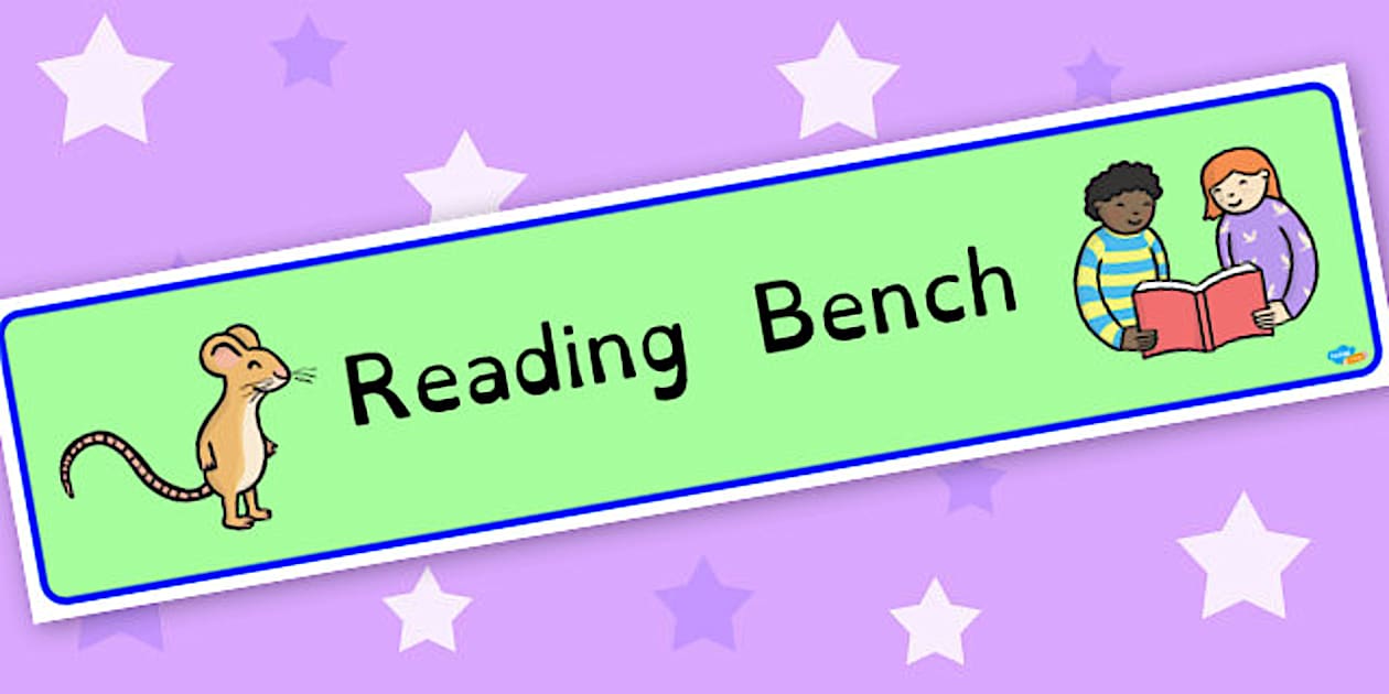 Reading Bench Banner - display lettering (teacher made)