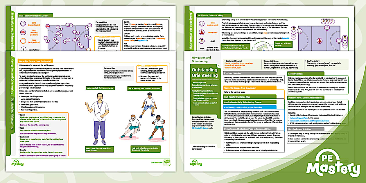PE Mastery: LKS2 Navigation & Orienteering L4 - Orienteering