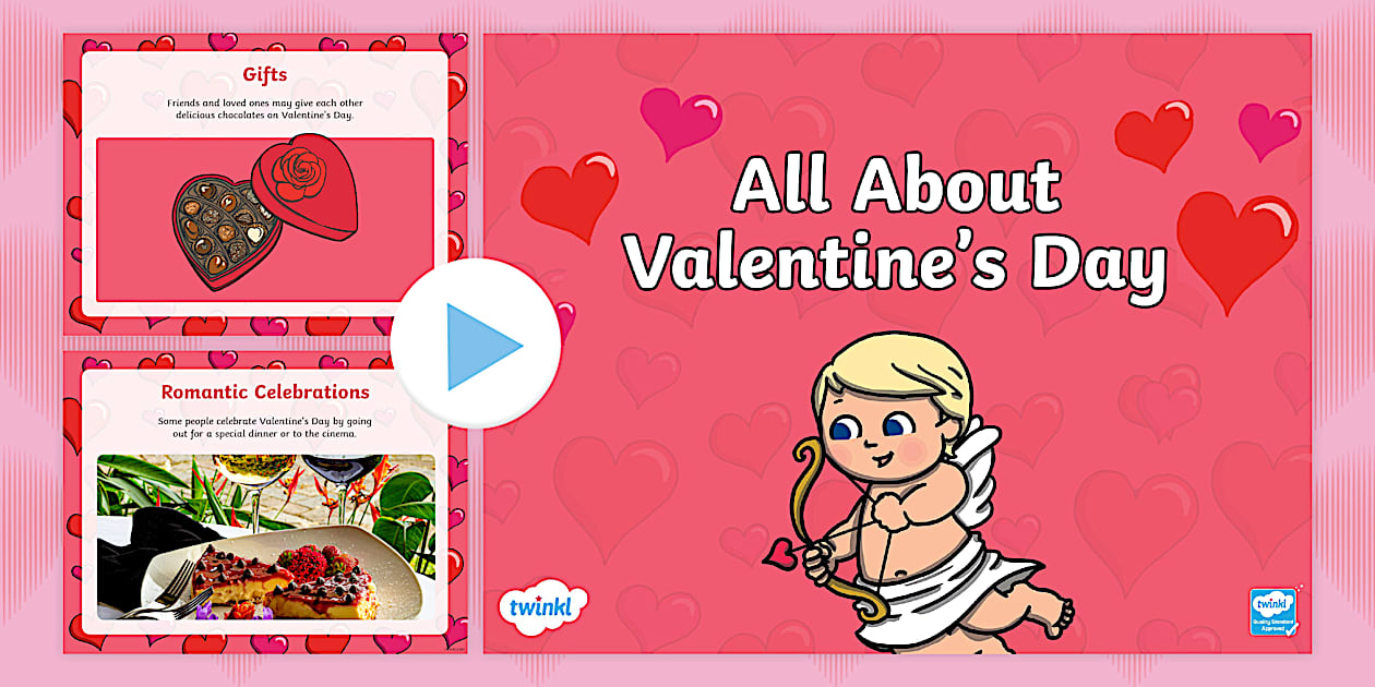 All About Valentine's Day PowerPoint (teacher made) - Twinkl