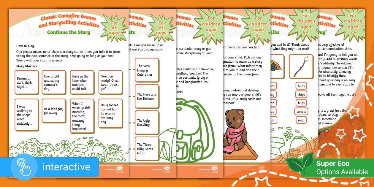 Classic Campfire Games and Storytelling Activities - Twinkl