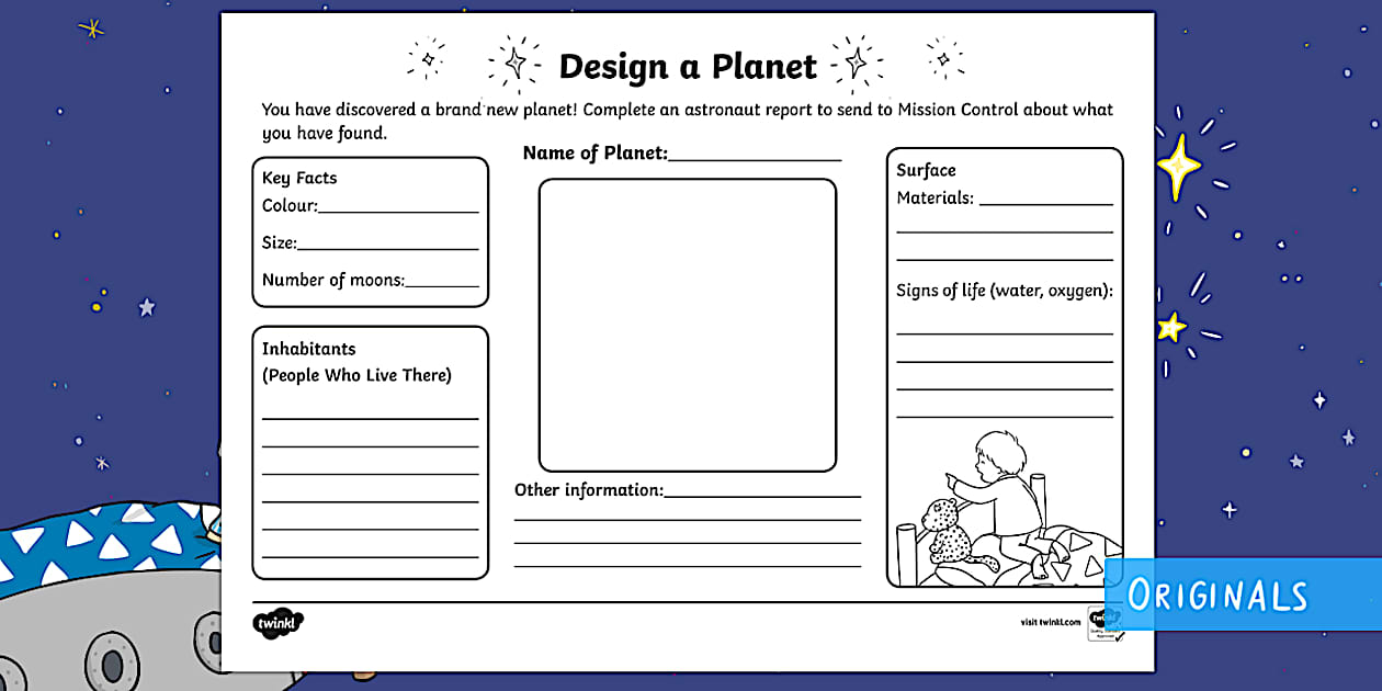 Design Your Own Planet | ELA Project | Twinkl USA - Twinkl