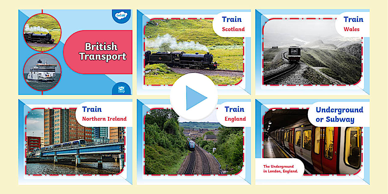 British Transport Photo PowerPoint - Twinkl - KS1 - Twinkl