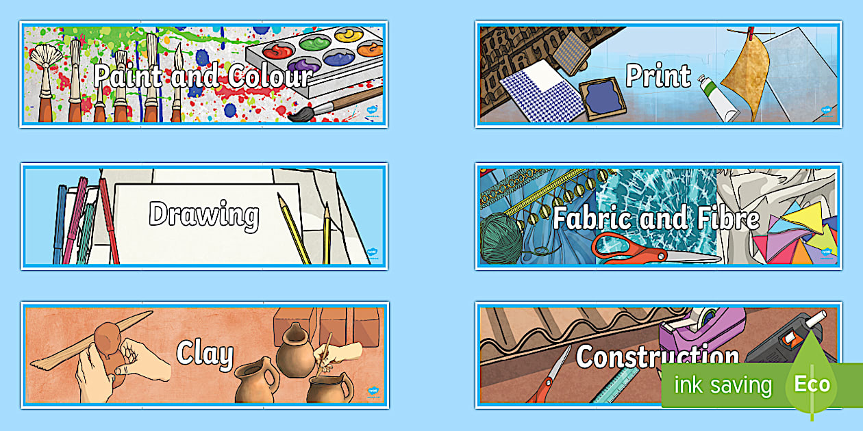 ROI Visual Art Strands Display Banner (teacher made)