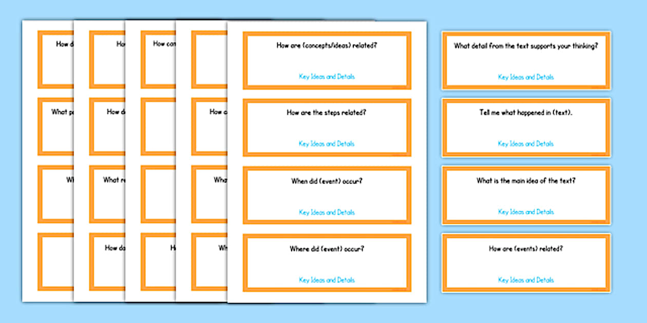 Second Grade Reading Informational Texts Editable Question Cards