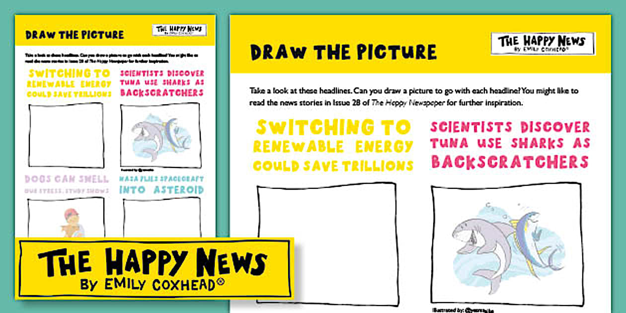 FREE! - The Happy Newspaper: Draw the Picture (Issue 28)