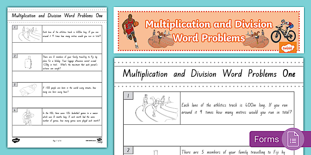 Multiplication and Division Word Problems (Stage 7-8 / Phase 3)