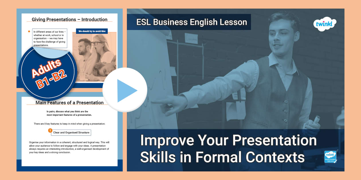 ESL Improve your Presentation Skills [Adults, B1-B2]
