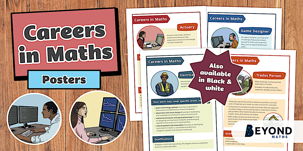 Careers in Maths Posters