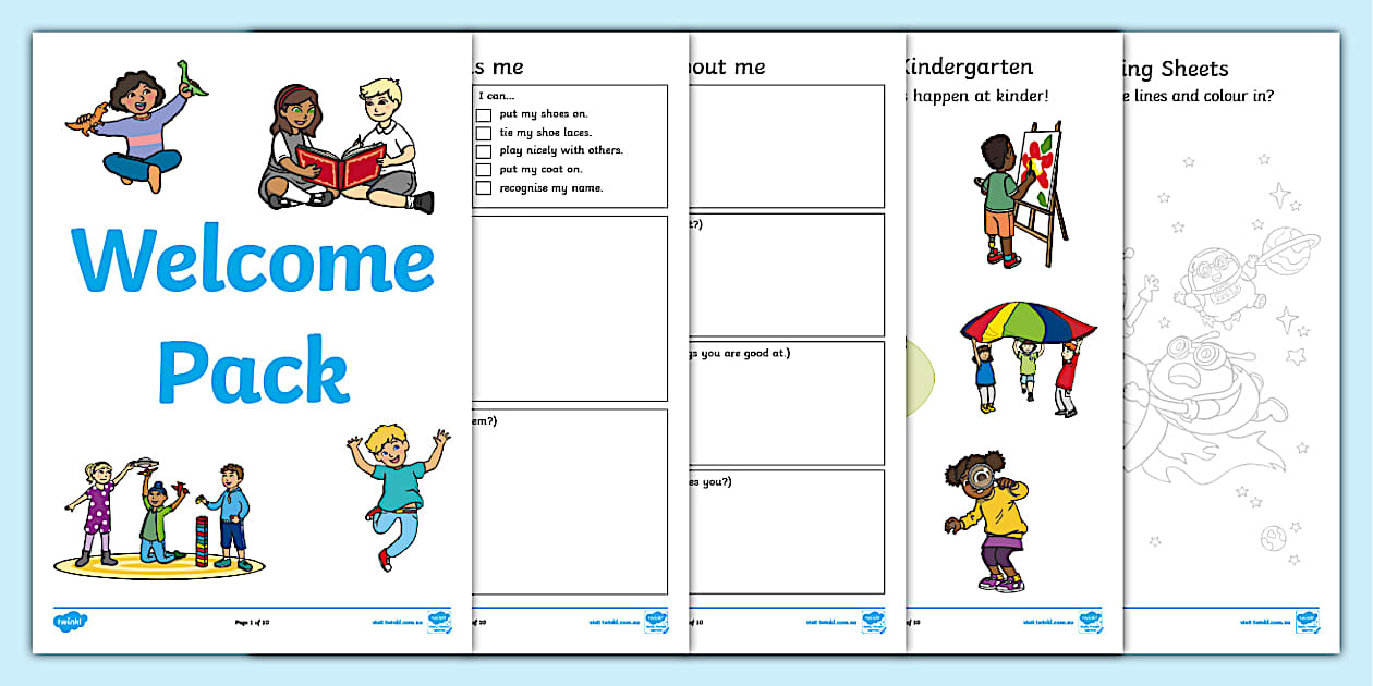 Kindergarten Welcome Pack - Starting School Activities