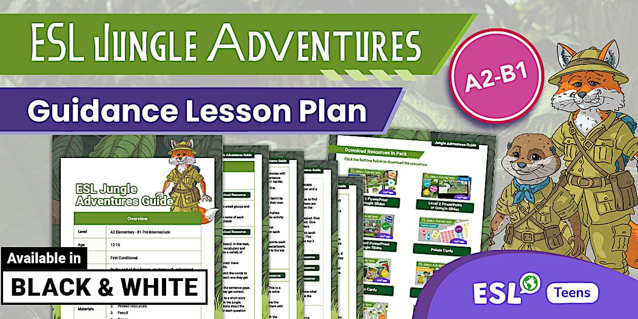 ESL Gamified Grammar: Jungle Adventures - Teacher Guide