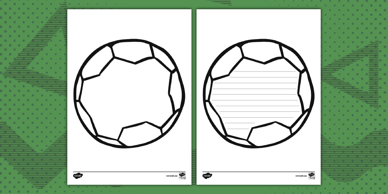 Football Writing Frame Template (teacher made) - Twinkl