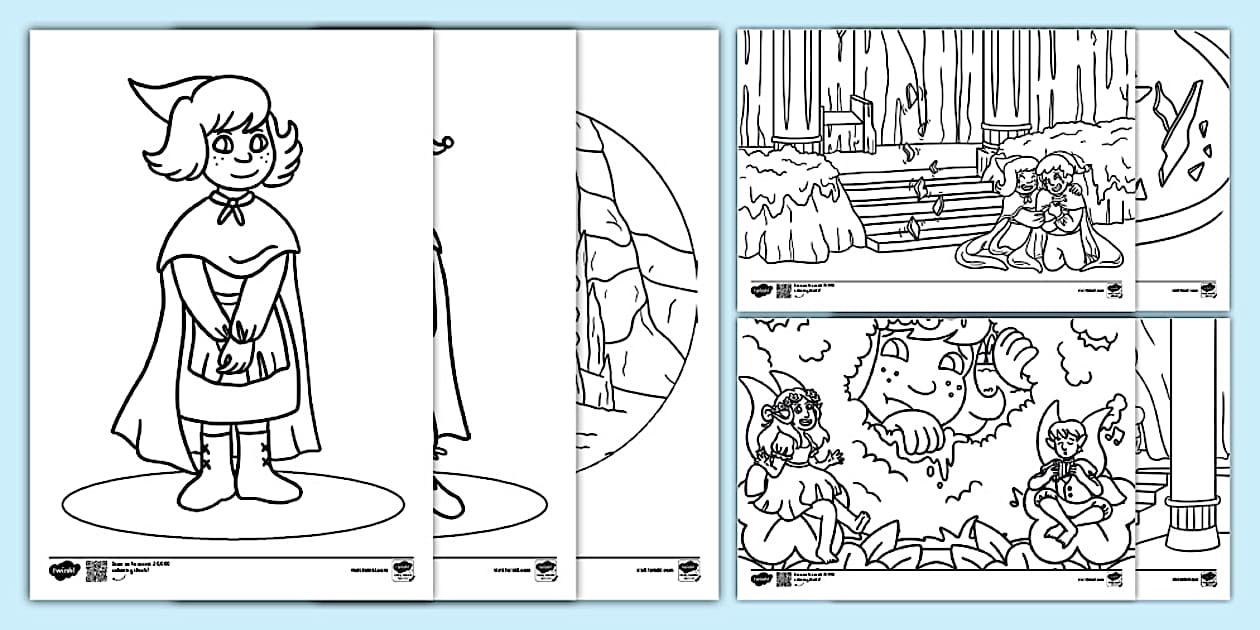 The Snow Queen Colouring Sheets - Twinkl