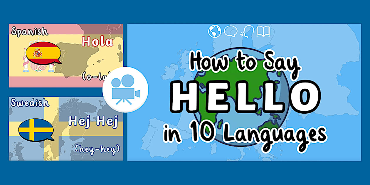 Video: How to Say Hello in 10 European Languages - Twinkl