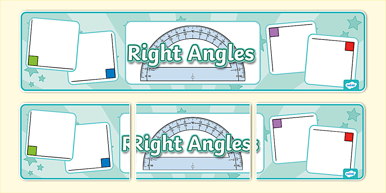 👉 Right Angles Display Banner (teacher made) - Twinkl