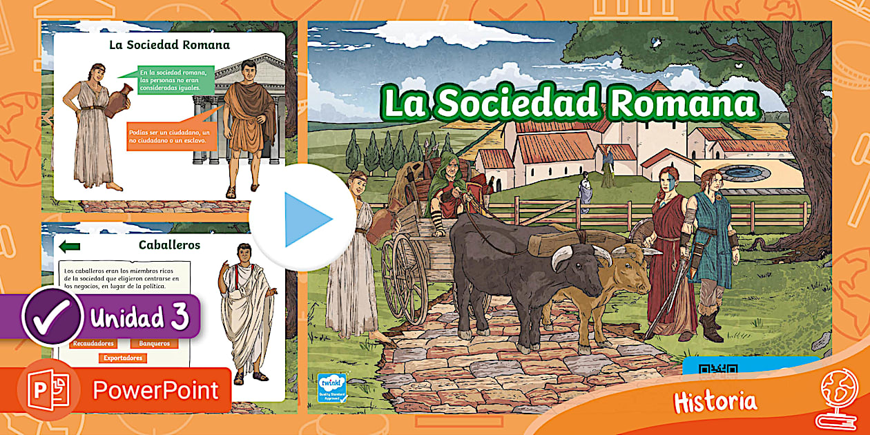 PowerPoint | PPT | Roma | romanos | sociedad romana