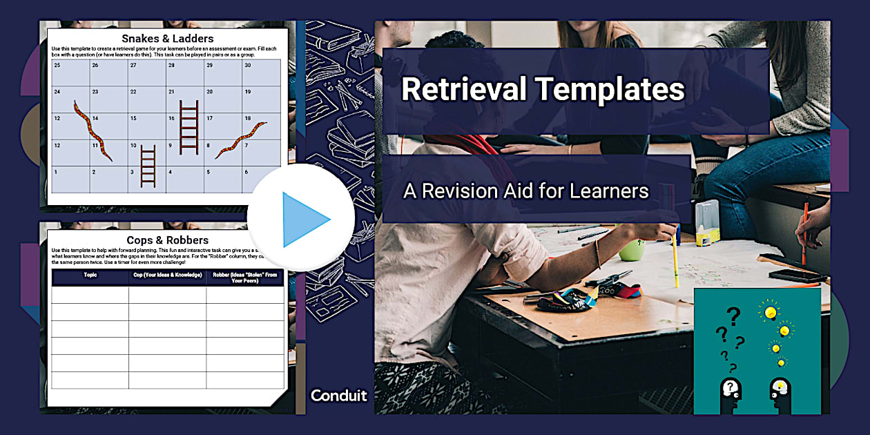 Retrieval Templates 1 (teacher made) - Twinkl
