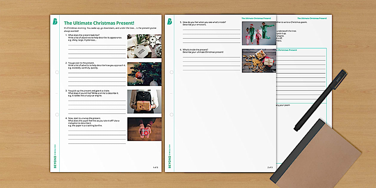 The Ultimate Christmas Present | English Worksheet - Twinkl