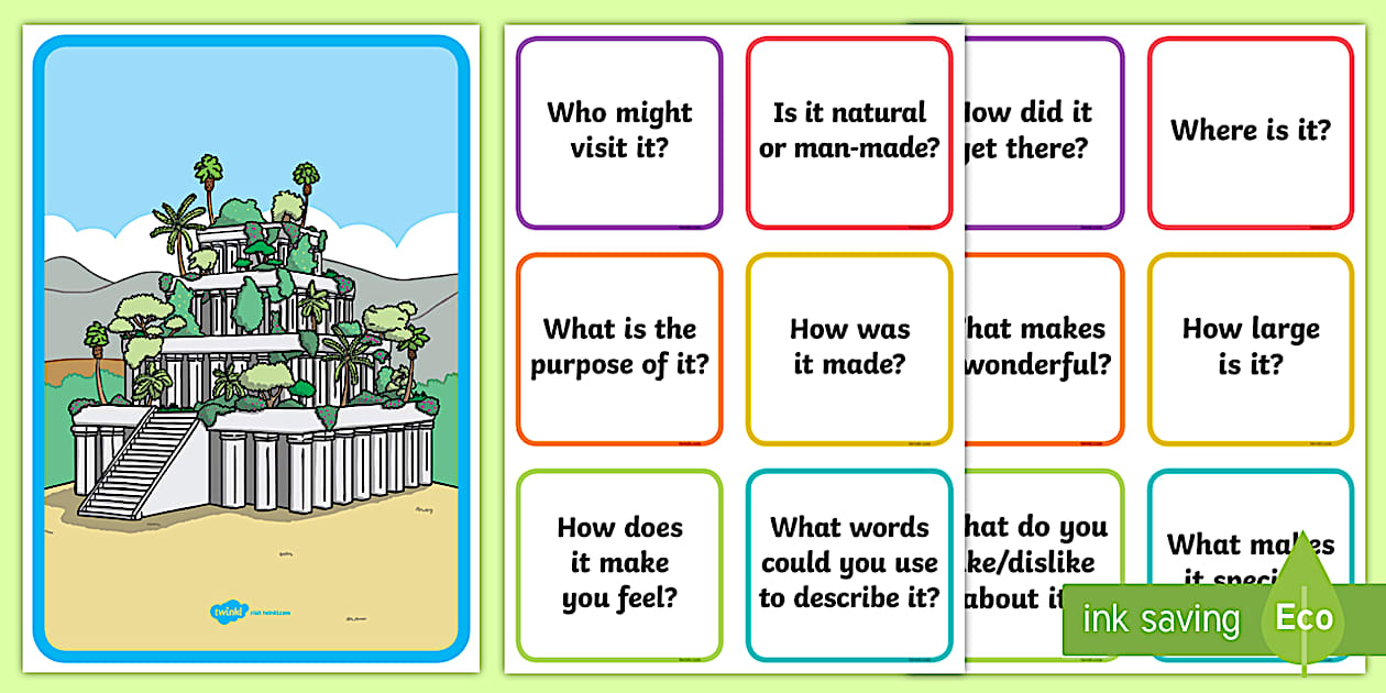 Wonders of The World Question Cards (teacher made) - Twinkl