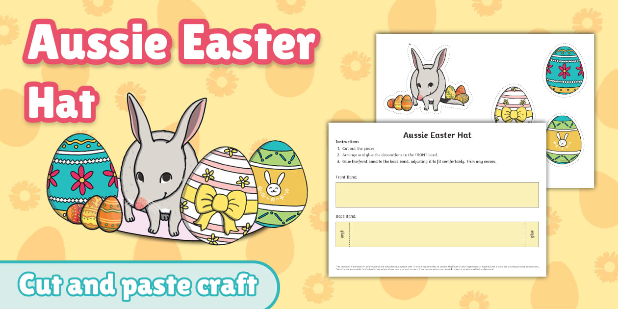 Aussie Easter Hat Paper Craft