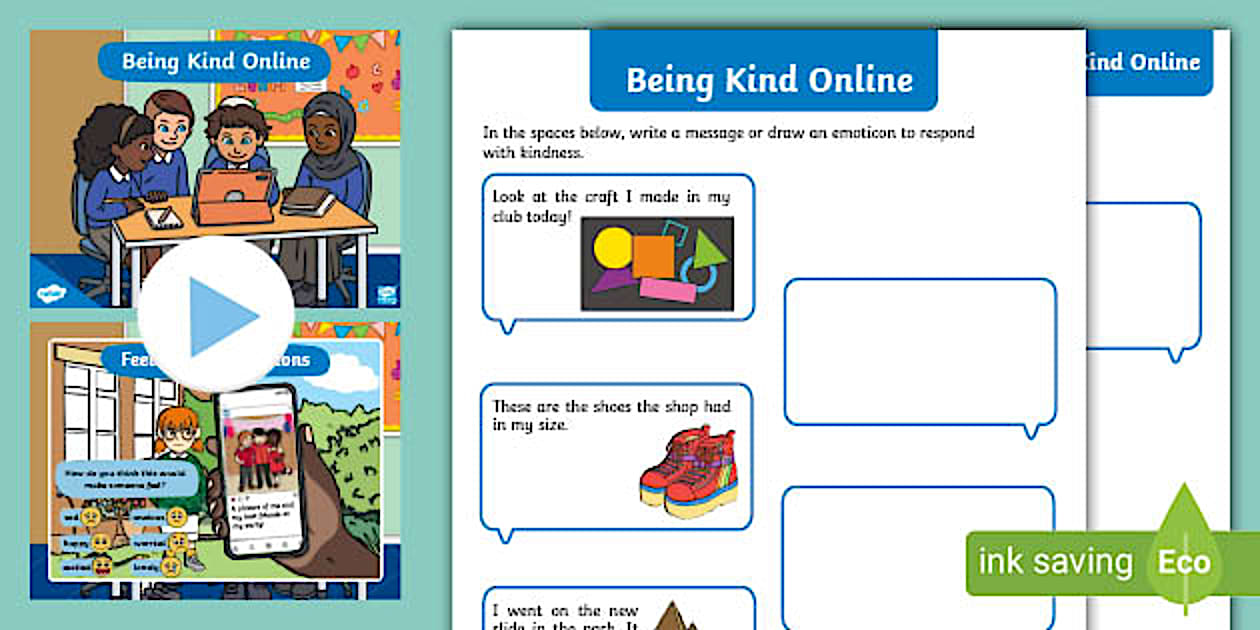 Quick Response PSHE Being Kind Online KS1 (Lehrer gemacht)