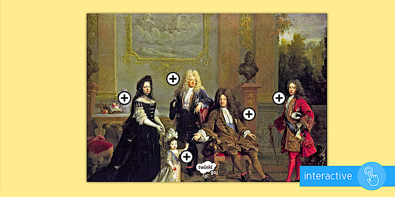Louis XIV Picture Hotspots French (Teacher-Made) - Twinkl