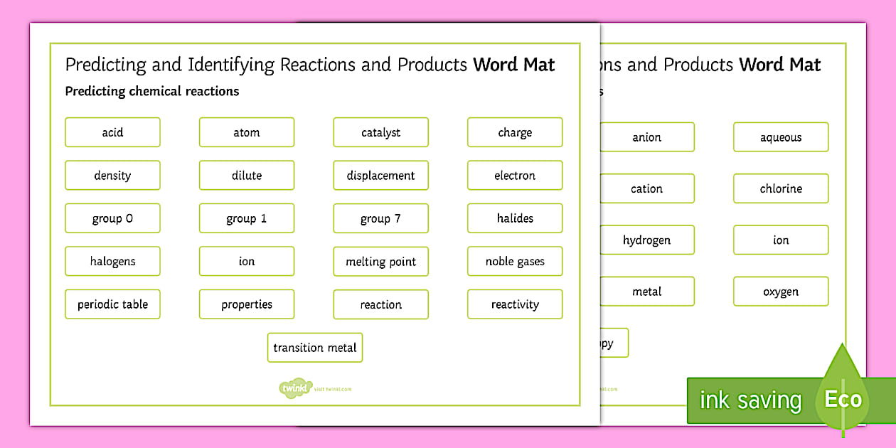 OCR Gateway Chemistry Predicting and Identifying Reactions and Products ...