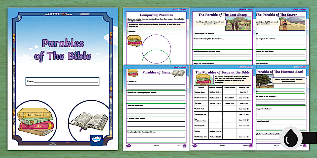 Parables of The Bible Activity Booklet - Junior - Twinkl