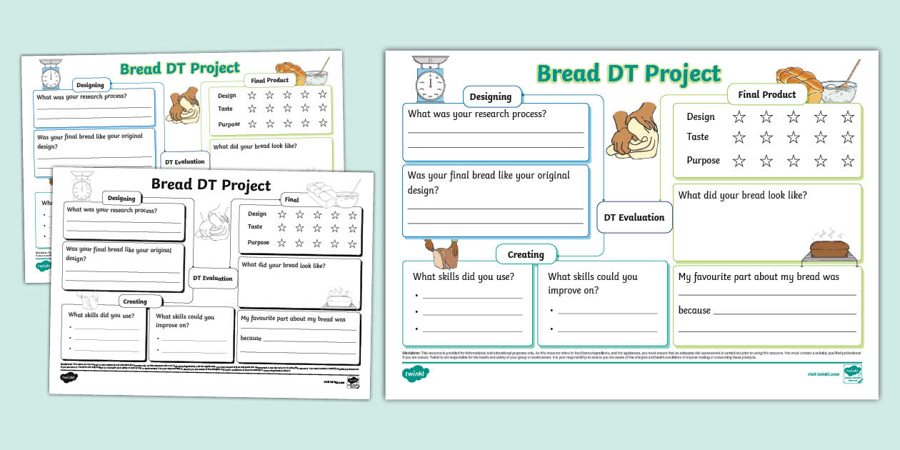 KS1 Bread DT Evaluation Mind Map (teacher made) - Twinkl