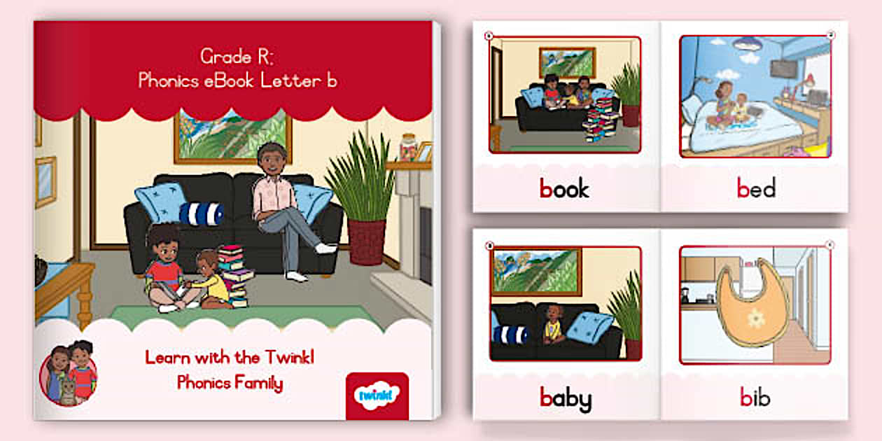 Grade R Phonics: eBook: Letter b (teacher made) - Twinkl