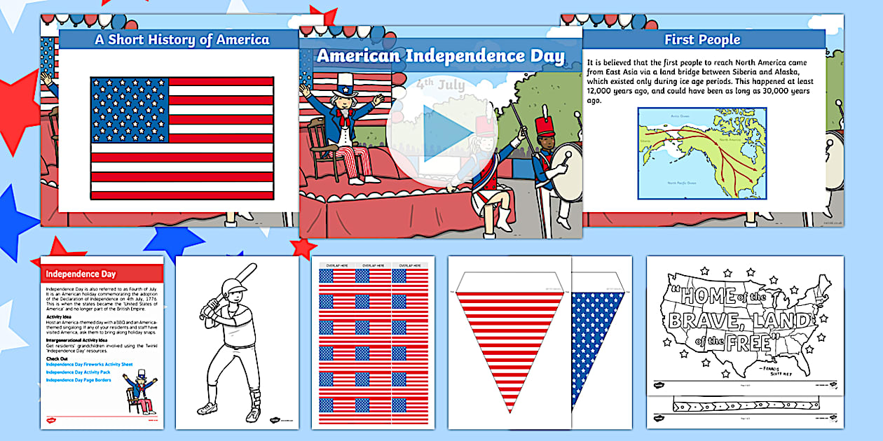 Resource Pack Independence Day 2017 (teacher made) - Twinkl
