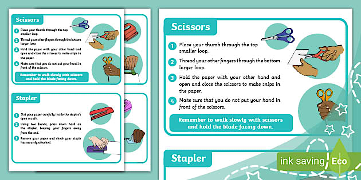 How To Use Crafting Tools Safety Cards (Teacher-Made)