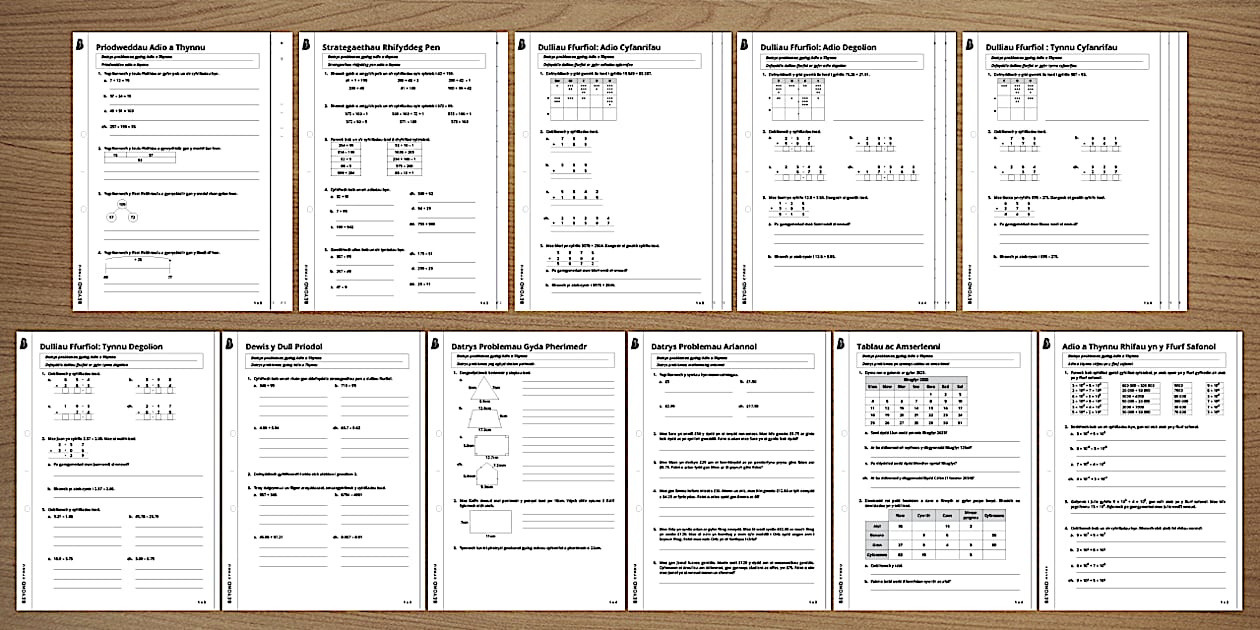 Datrys Problemau gydag Adio a Thynnu Bwndel Dysgu - Twinkl