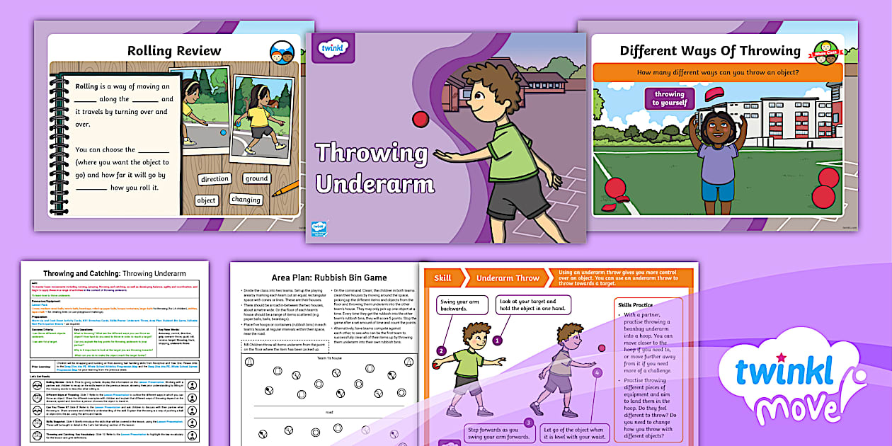 👉 Throwing Underarm Year 2 | PE Throwing and Catching Lesson 2