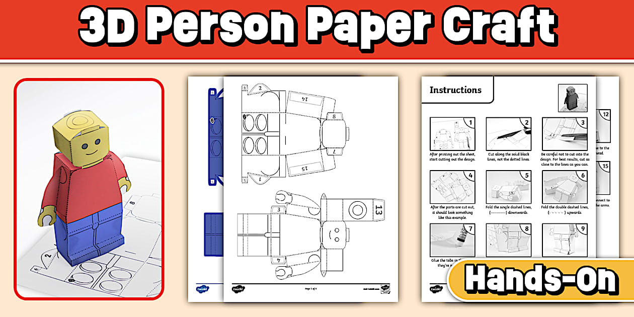 3D Person Paper Craft