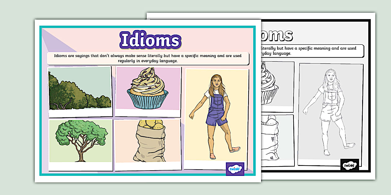 Idioms Display Poster (teacher made) - Twinkl