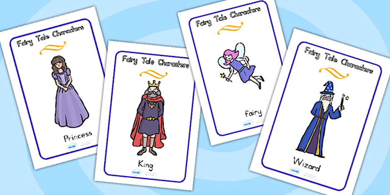 Editable Fairy Tale Characters Display Posters - Twinkl