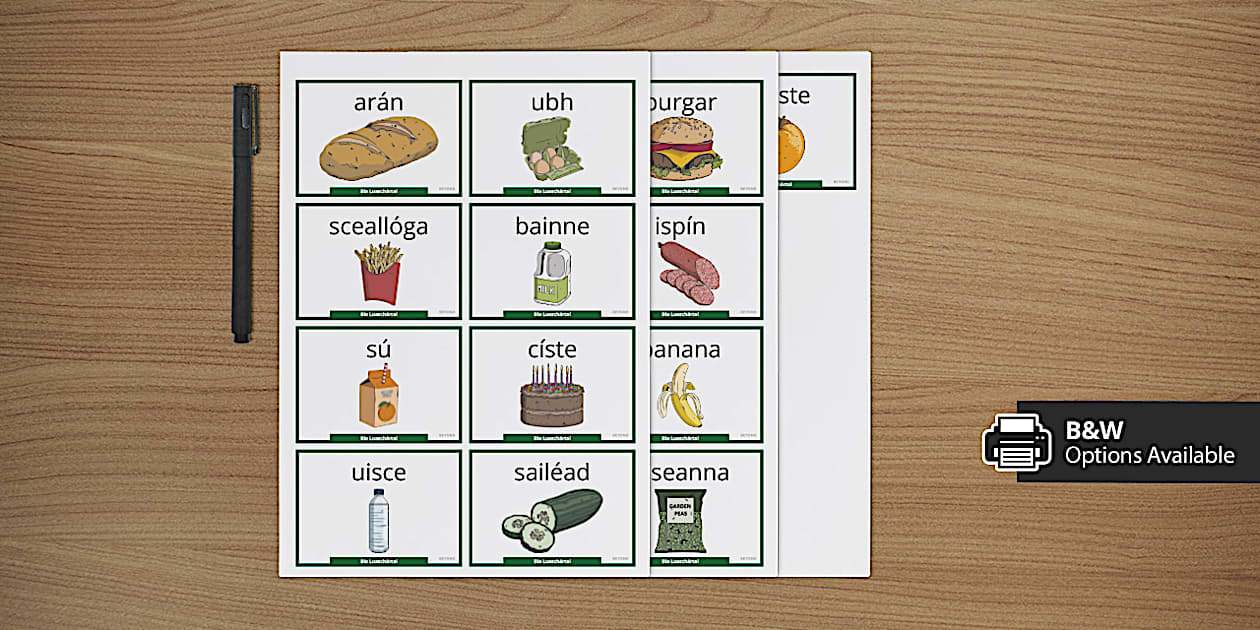 Bia - Luaschártaí | Junior Cycle | Junior Cert - Twinkl