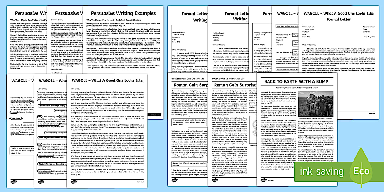 KS2 Writing Samples Pack (teacher made) - Twinkl