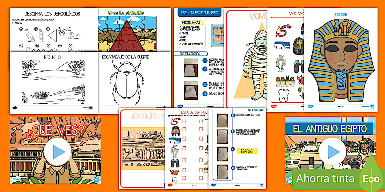 Pack de recursos: Proyecto Egipto infantil (teacher made)