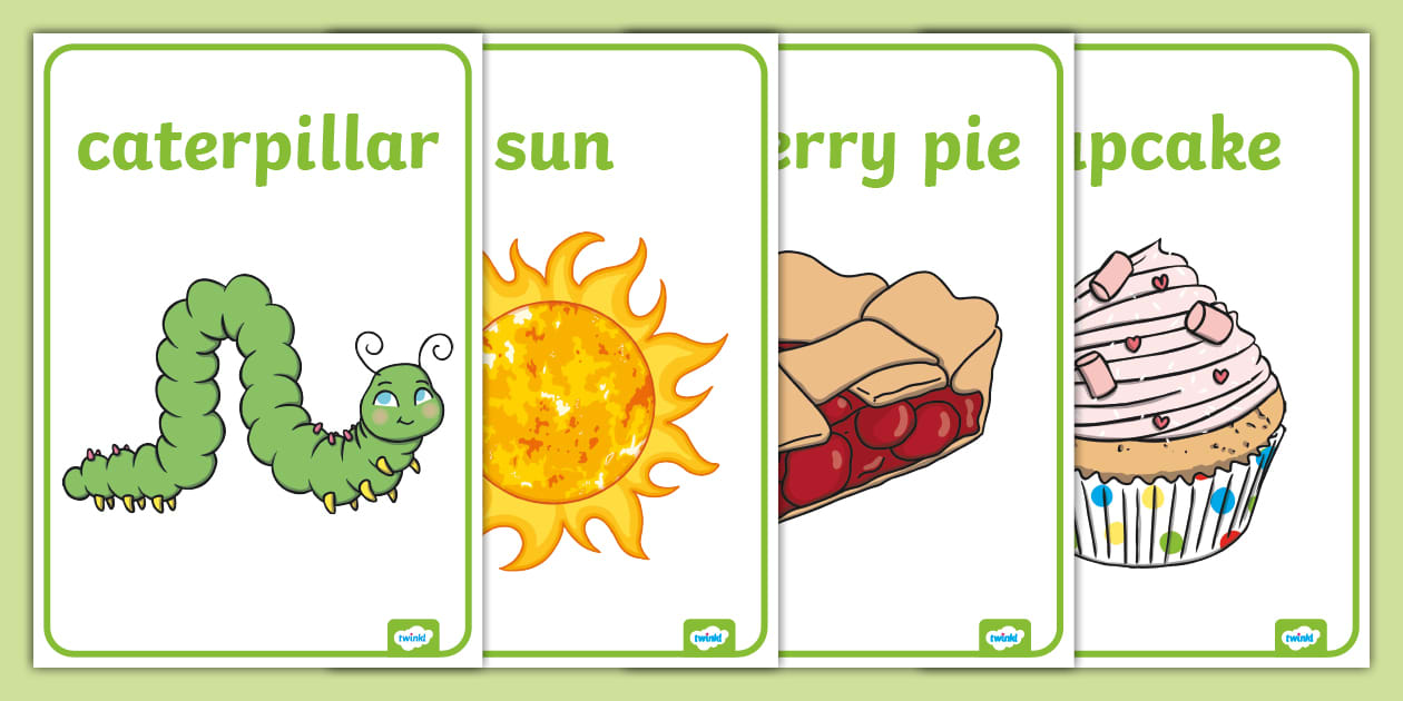 Display Posters to Support Teaching on The Very Hungry Caterpillar