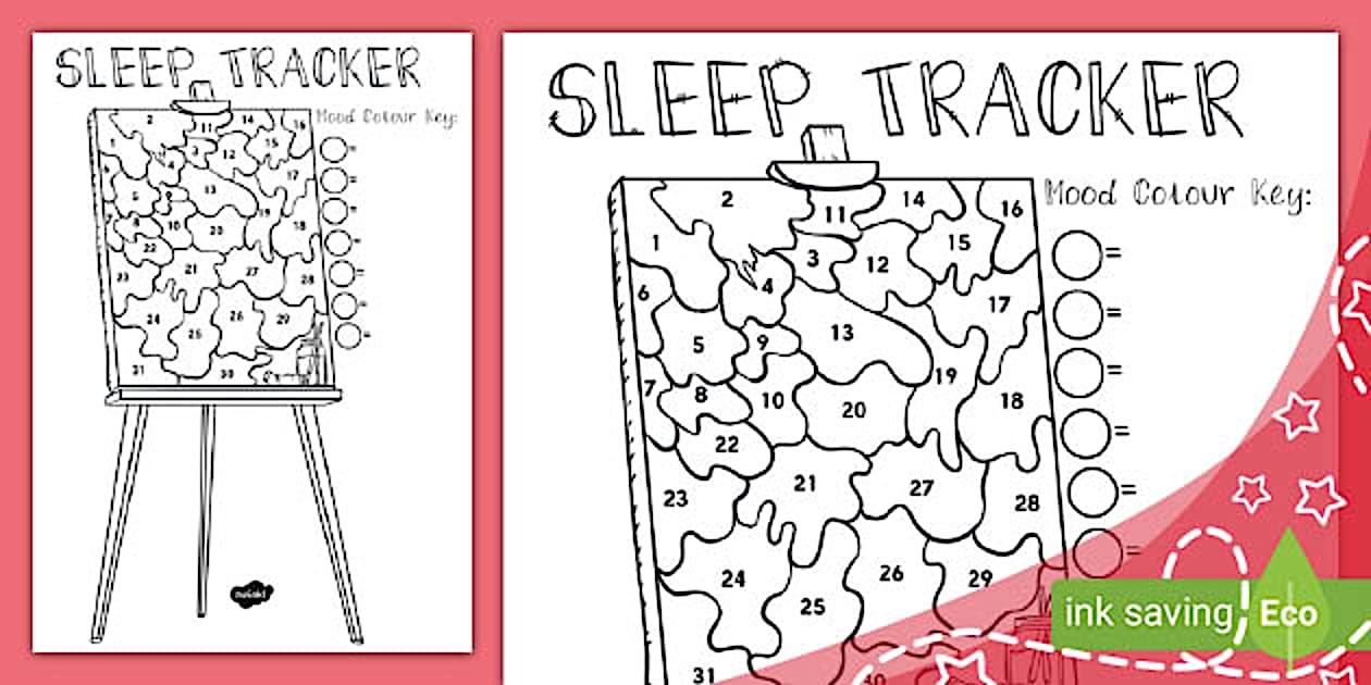 Art-Themed Sleep Tracker Bullet Journal Page (teacher made)