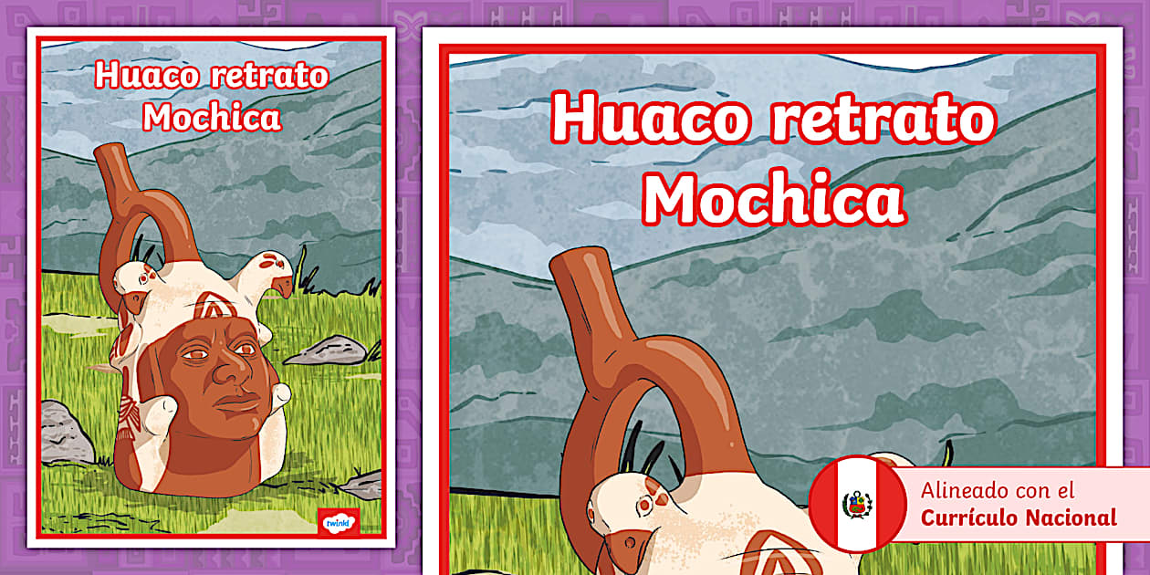 Póster de Huaco Retrato Mochica | Recursos Twinkl Perú
