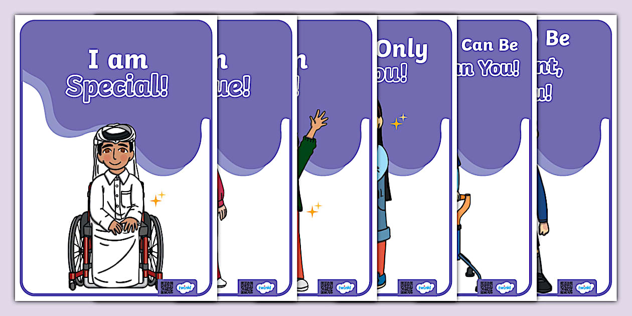 I Am Special Display Posters (teacher made) - Twinkl